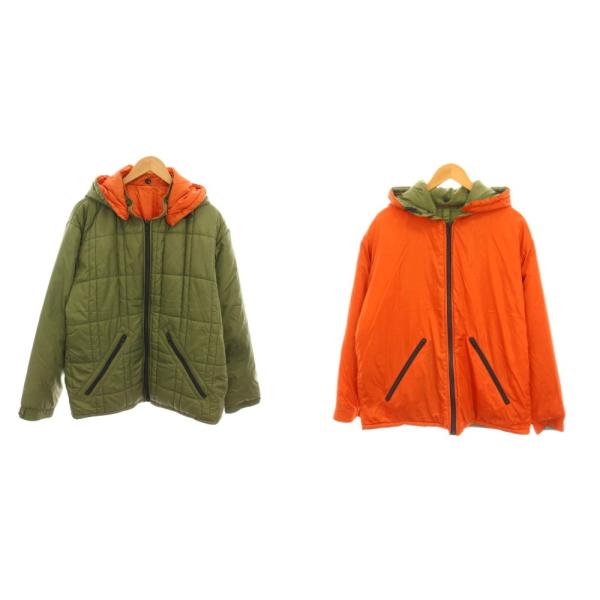 バズリクソンズ BUZZ RICKSON’S UNITED CARR 中綿ジャケット ナイロン リバーシブル ジップアップ L カーキ オレンジ フード付き【ブランド】バズリクソンズ BUZZ RICKSON’S【表記サイズ】L【実寸サイズ...