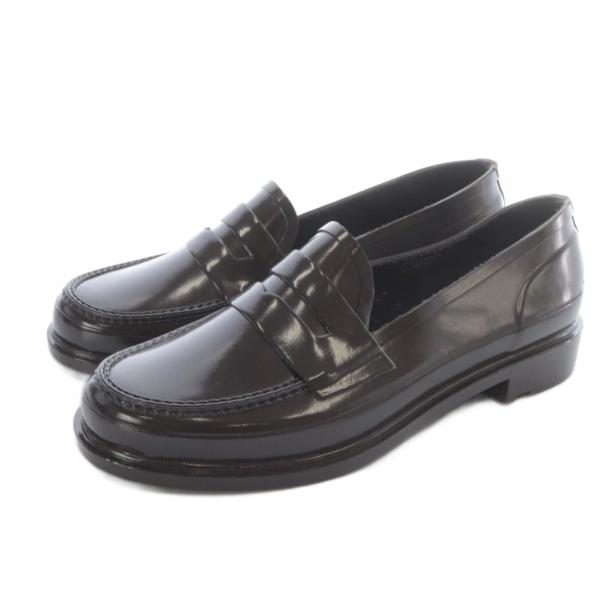 ハンター HUNTER レインシューズ ローファー モカシン UK5 茶色 ブラウン /SR レディース【ブランド】ハンター HUNTER【表記サイズ】UK5【実寸サイズ】ヒールの高さ：2cm　最大幅：9cm　　【色】茶色 ブラウン【状態】...