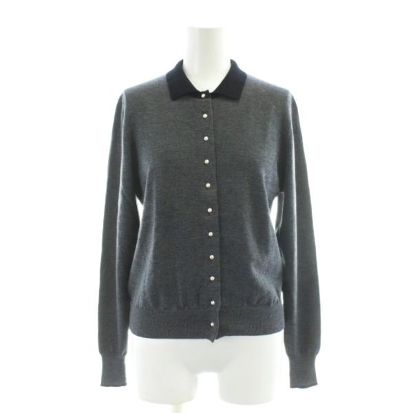 セモアージュ c'est moijeu カーディガン ウール グレー 襟付き ポロカラー パールボタン /AP レディース【ブランド】セモアージュ c'est moijeu【表記サイズ】サイズ表記なし（実寸サイズをご参考ください。）【実寸サ...
