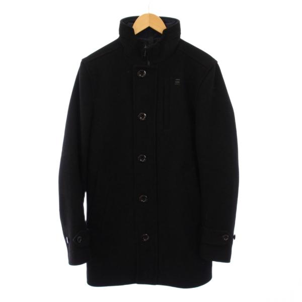 ジースター G-STAR WOOL GARBER TRENCH ウールガーバートレンチコート スタンドカラー アウター ミドル丈 ワンカラー M 黒 ブラック【ブランド】ジースター G-STAR【表記サイズ】M【実寸サイズ】肩幅：42cm　...