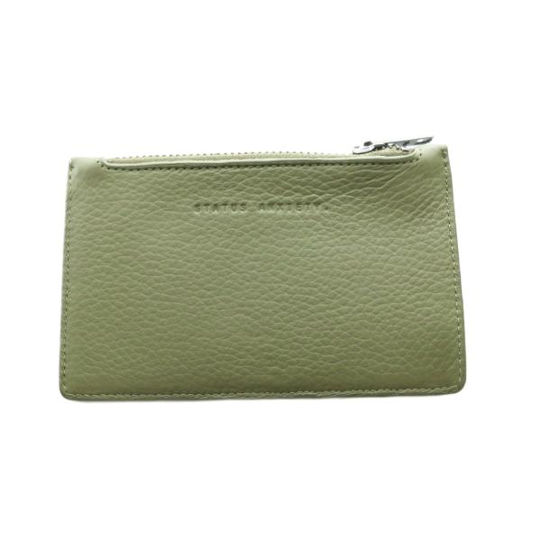 ステータスエンザイエティー STATUS ANXIETY カードケース 名刺入れ カーキ /SS ■OS メンズ【実寸サイズ】ヨコ：約14.1cm　タテ：約9cm　マチ：約0.5cm　　【色】カーキ【状態】使用感が少なく、かなり状態の良い商...