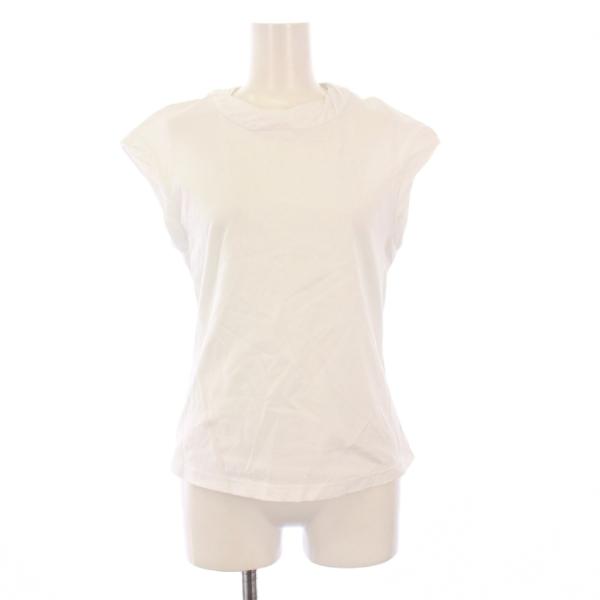 トリーバーチ TORY BURCH ノースリーブカットソー 無地 S 白 /KH レディース【ブランド】トリーバーチ TORY BURCH【表記サイズ】S【実寸サイズ】身幅：40cm　着丈：51.5cm　ゆき丈：28cm　　【素材】コットン...