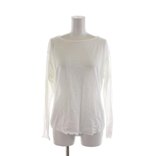 ハウント HAUNT カットソー Tシャツ 長袖 F 白 ホワイト /RR レディース【表記サイズ】F【実寸サイズ】肩幅：42cm　身幅：42cm　着丈：47cm　袖丈：51cm　　【素材】綿【色】白 ホワイト【状態】使用感が少なく、かなり...