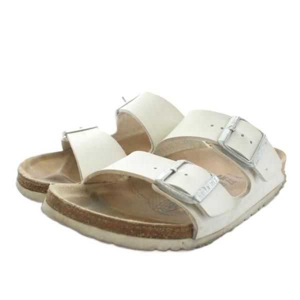 ビルケンシュトック BIRKENSTOCK アリゾナ ARIZONA サンダル レザー 24.0cm 白 ホワイト /AN43 レディース【ブランド】ビルケンシュトック BIRKENSTOCK【表記サイズ】24.0cm【実寸サイズ】最大幅：...