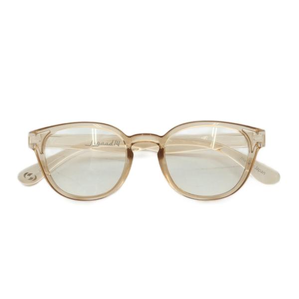 ジュガードフォーティーン Jugaad14 眼鏡 度無し ベージュ /SS ■OS レディース【表記サイズ】サイズ表記なし(実寸サイズをご参考ください。)【実寸サイズ】レンズの大きさ：約4.5×3.8cm　フレーム：約13.5cm　テンプル...