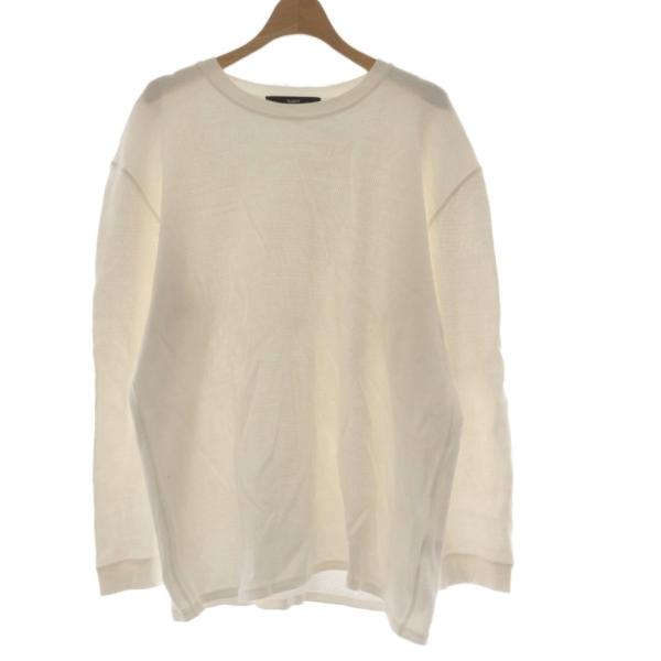 バルデ77 Varde77 Tシャツ 2 白 ホワイト 長袖 ラウンドネック ワッフル /AU メンズ【ブランド】バルデ77 Varde77【表記サイズ】2【実寸サイズ】肩幅：約51cm　身幅：約57cm　袖丈：約52cm　着丈：約62cm...