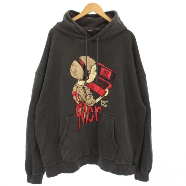 ローリングクレイドル ロリクレ Rolling Cradle ANONYMOUS HOODIE プルオーバーパーカー プリント 長袖 XL グレー 2W7-64211 /TK メンズ【ブランド】ローリングクレイドル ロリクレ Rolling...