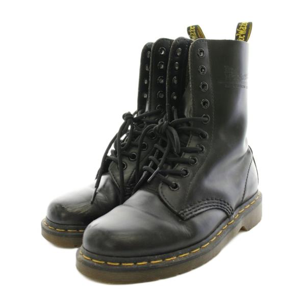 ドクターマーチン DR.MARTENS 1490 10ホールブーツ ショートブーツ レザー 箱付き UK4 黒 ブラック 10092001 /YT レディース【ブランド】ドクターマーチン DR.MARTENS【表記サイズ】UK 4US M ...