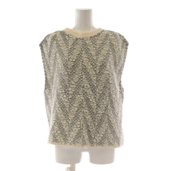 6 ROKU BEAUTY&amp;YOUTH B&amp;Y ロク ビューティーアンドユース JACQUARD KNIT NO SLEEVE PULLOVER ニット ベスト セーター ウール【ブランド】6 ROKU BEAUTY&amp...