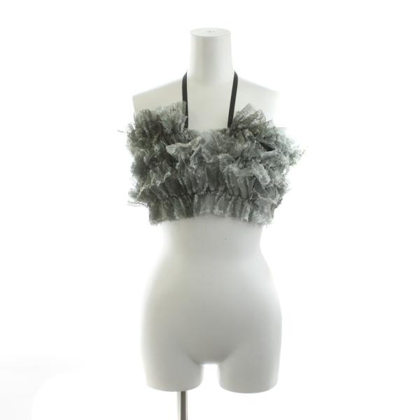 アメリヴィンテージ Ameri VINTAGE RIPPLE SHAGGY ART BARE TOP ビスチェ フリル リボン カーキ /AN11 レディース【ブランド】アメリヴィンテージ Ameri VINTAGE【実寸サイズ】身幅：約3...
