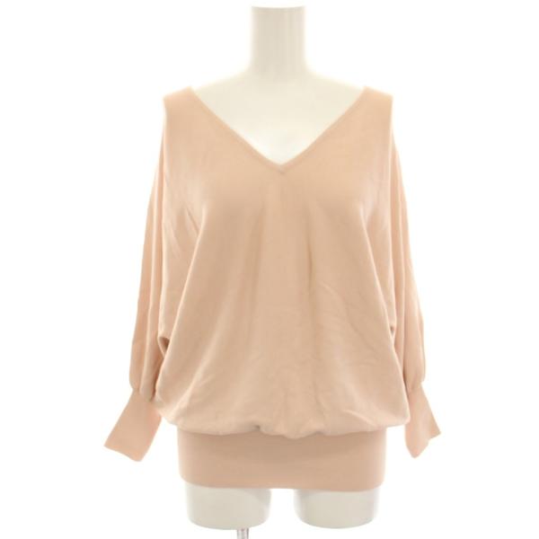 エムプルミエ ブラック M-Premier BLACK ニット カットソー 38 ピンク Vネック 八分袖 ドルマンスリーブ /HN レディース【ブランド】エムプルミエ ブラック M-Premier BLACK【表記サイズ】38【実寸サイズ...