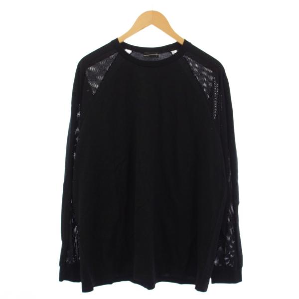 ラッドミュージシャン LAD MUSICIAN MESH LINE LONG SLEEVE T-SHIRT Tシャツ カットソー 長袖 メッシュ切替 44 黒 メンズ【ブランド】ラッドミュージシャン LAD MUSICIAN【表記サイズ】4...
