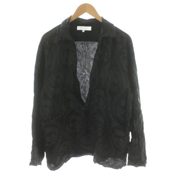 サスクワァッチファブリックス Sasquatchfabrix. シャツ 長袖 総柄 L グレー 20SS-SY-008 /AN61 メンズ【表記サイズ】L【実寸サイズ】肩幅：約51cm　身幅：約57cm　着丈：約68cm　袖丈：約57cm　...