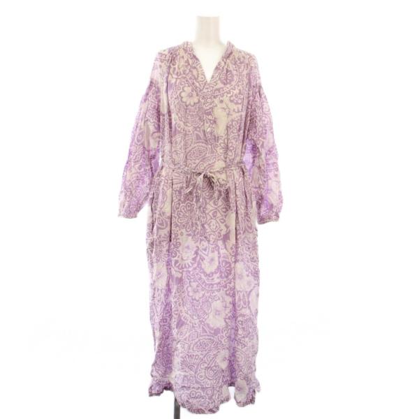 ヴァネッサブリューノ Vanessa bruno ワンピース 花柄 ロング 長袖 XS 紫 白 /TK レディース【ブランド】ヴァネッサブリューノ Vanessa bruno【表記サイズ】XS【実寸サイズ】身幅：49cm　着丈：118cm　...