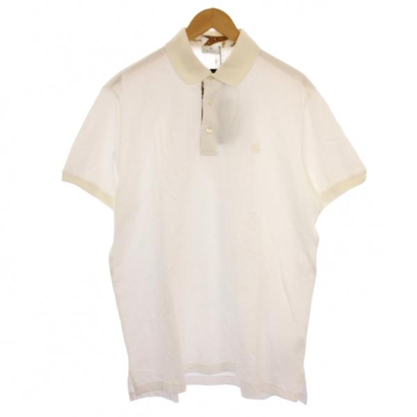 エトロ ETRO ポロシャツ 半袖 ロゴ刺繍 XL 白 241-MRMD0005-AC174 /BM メンズ【ブランド】エトロ ETRO【表記サイズ】XL【実寸サイズ】肩幅：48cm　身幅：55cm　着丈：78cm　袖丈：22cm　　【素材...