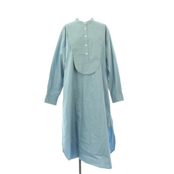 オードリーアンドジョンワッド Audrey and john wad シャツワンピース マキシ ロング 長袖 バンドカラー ハーフボタン ワンカラー F【ブランド】オードリーアンドジョンワッド Audrey and john wad【表記サ...