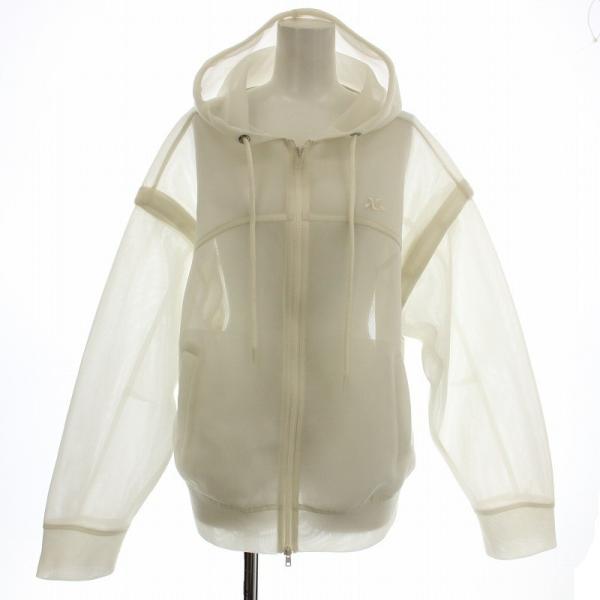 メゾンスペシャル MAISON SPECIAL 2way See-through Hoodie シースルー パーカー ベスト切替 F 白 ホワイト【ブランド】メゾンスペシャル MAISON SPECIAL【表記サイズ】F/実寸サイズをご参考...