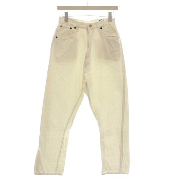 オアスロウ orslow BEAMS BOY ビームスボーイコラボ デニムパンツ S 白 ホワイトデニム 701ZBB【ブランド】オアスロウ orslow【表記サイズ】S【実寸サイズ】ウエスト：66cm　もも幅：28cm　裾幅：18cm　股...