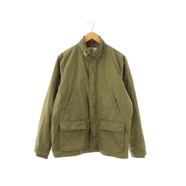 シュプリーム SUPREME WATER-PROOF FLIGHT JACKET ジャケット スナップボタン コットン L カーキ /NR メンズ【ブランド】シュプリーム SUPREME【表記サイズ】L【実寸サイズ】肩幅：45cm　身幅：5...