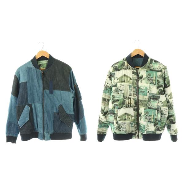 ローズバッドカップルズ ROSE BUD COUPLES ブルゾン ジージャン スカジャン スタジャン リバーシブル ジャケット ジップアップ L【ブランド】ローズバッドカップルズ ROSE BUD COUPLES【表記サイズ】L【実寸サイ...