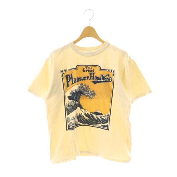 フリーホイーラーズ FREEWHEELERS Power wear Tシャツ カットソー 半袖 プリント M アイボリー オレンジ /DF レディース【ブランド】フリーホイーラーズ FREEWHEELERS【表記サイズ】M【実寸サイズ】肩幅...