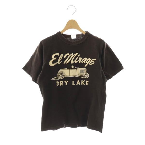 フリーホイーラーズ FREEWHEELERS Power wear Tシャツ カットソー 半袖 プリント M ダークブラウン /DF メンズ【ブランド】フリーホイーラーズ FREEWHEELERS【表記サイズ】M【実寸サイズ】肩幅：41cm...