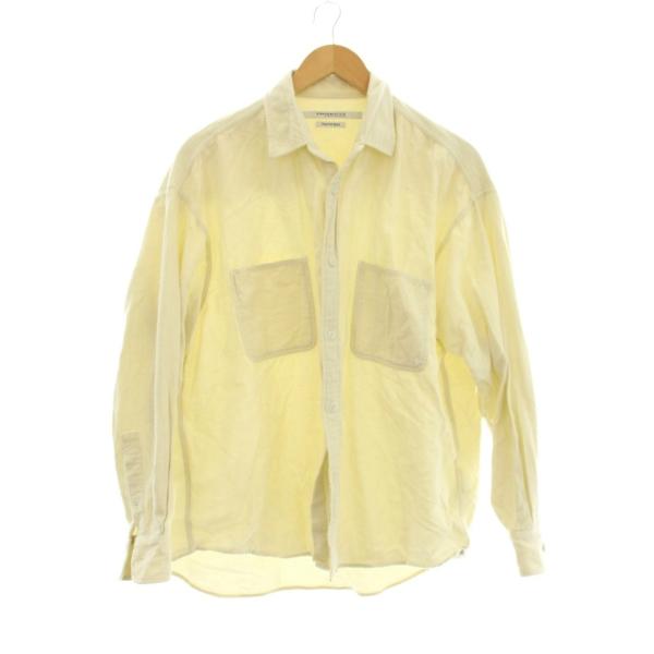 ジャーナルスタンダード トライセクト JOURNAL STANDARD TRISECT ディープブラッシュ ネルファット シャツ S 白 長袖 無地 パッチポケット /JP メンズ【ブランド】ジャーナルスタンダード トライセクト JOURN...