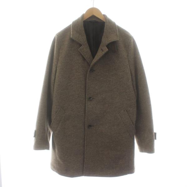 ジョセフアブード JOSEPH ABBOUD メルトンジャージー ウールコート ミドル丈 LL 茶 ブラウン CCJLKW0521 /KU メンズ【ブランド】ジョセフアブード JOSEPH ABBOUD【表記サイズ】LL【実寸サイズ】肩幅：...