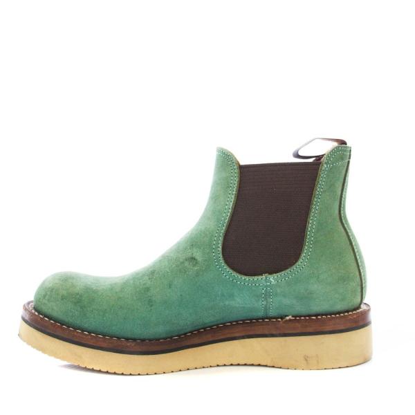 ローリングダブトリオ ROLLING DUB TRIO Stan サイドゴアブーツ ショートブーツ スエード 7 緑 /KH メンズ【ブランド】ローリングダブトリオ ROLLING DUB TRIO【表記サイズ】7【実寸サイズ】履き口周り：...