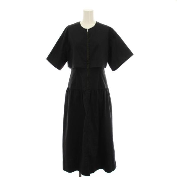 ルシェルブルー LE CIEL BLEU ワンピース ロング 半袖 36 ブラック 23A65204 /YM レディース【ブランド】ルシェルブルー LE CIEL BLEU【表記サイズ】36【実寸サイズ】身幅：45cm　着丈：120cm　ゆ...