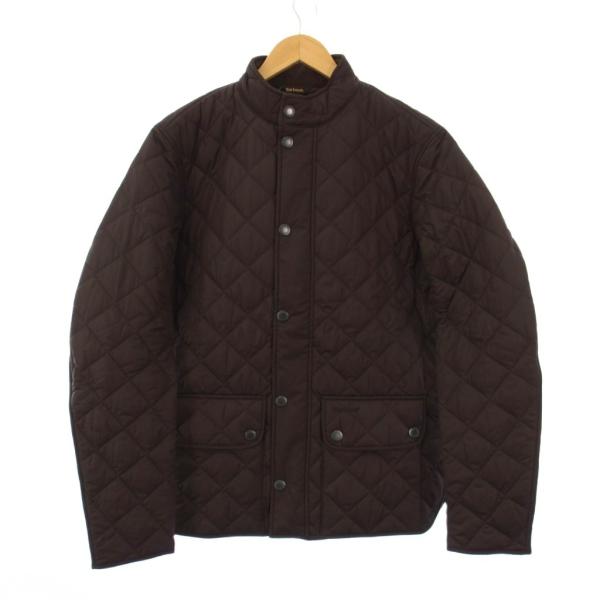 未使用品 バブアー Barbour タグ付き LOWERDALE QUILTED JACKET キルティングジャケット 中綿  スタンドカラー S 茶 /KH メンズ【ブランド】バブアー Barbour【表記サイズ】S【実寸サイズ】肩幅：4...