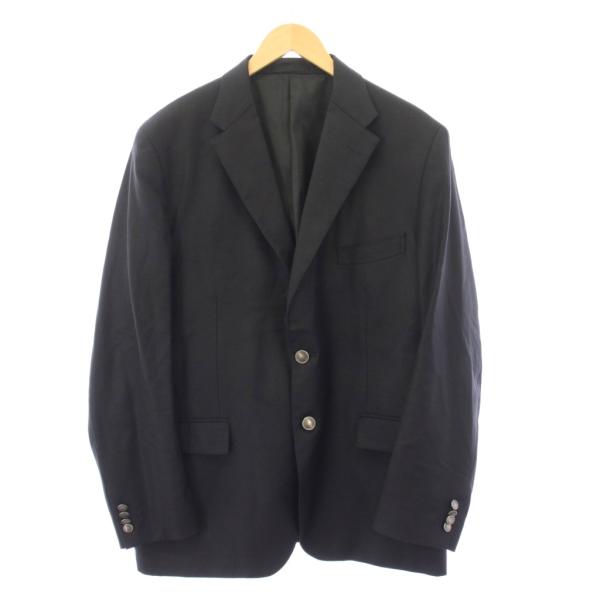 ロロピアーナ Loro Piana テーラードジャケット ブレザー アウター シングル 背抜き ウール ワンカラー BB8 黒 ブラック /BB メンズ【ブランド】ロロピアーナ Loro Piana【表記サイズ】BB8【実寸サイズ】肩幅：4...