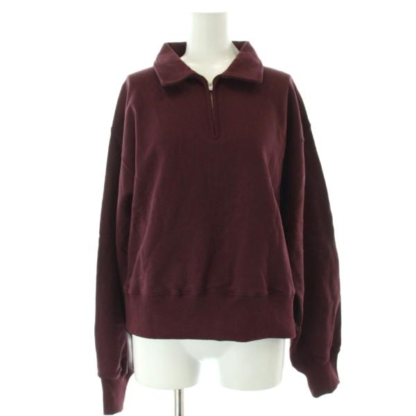 スローブ イエナ SLOBE IENA  +81BRANCA ハーフジップスウェット トレーナー F ボルドー 襟付き ハーフジップ 長袖 /NS レディース【ブランド】スローブ イエナ SLOBE IENA 【表記サイズ】F【実寸サイズ】...