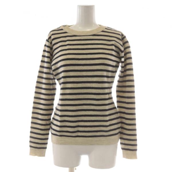 エスエヌエスハーニング S.N.S. HERNING ニット セーター ウール S ベージュ 黒 ボーダー柄 長袖 ラウンドネック /AU レディース【ブランド】エスエヌエスハーニング S.N.S. HERNING【表記サイズ】S【実寸サイ...