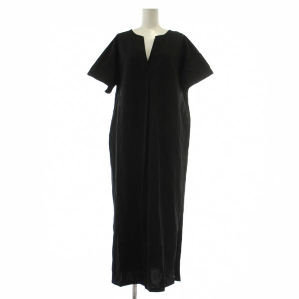 未使用品 ビームスライツ BEAMS Lights ワンピース 38 黒 ブラック スキッパー 半袖 ロング丈 /GG レディース【ブランド】ビームスライツ BEAMS Lights【表記サイズ】38【実寸サイズ】肩幅：55cm　身幅：53...