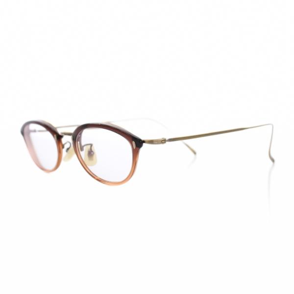 金子眼鏡 KANEKO OPTICAL PURE TITANIUM 度入り アイウェア 眼鏡 メガネ グラデーション 46□21 142 クリア 茶 ブラウン ベージュ【ブランド】金子眼鏡 KANEKO OPTICAL【表記サイズ】46□2...