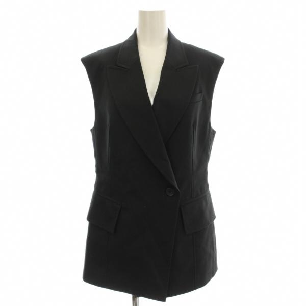 デプレ DES PRES トゥモローランド 23AW ハイカウントコットン ジレ ベスト ジャケット F 黒 ブラック【ブランド】デプレ DES PRES トゥモローランド【表記サイズ】F/実寸サイズをご参考ください【実寸サイズ】身幅：42...