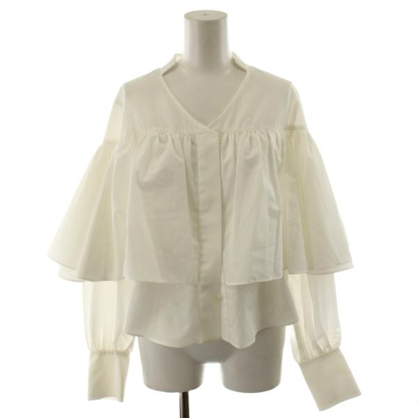 アメリヴィンテージ Ameri VINTAGE PETAL RUFFLE SHIRT シャツ ブラウス 長袖 フリル F 白 ホワイト 01320420160 /AN24 レディース【ブランド】アメリヴィンテージ Ameri VINTAGE...