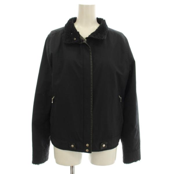 バーバリーズ Burberry's BLUE LABEL ナイロンジャケット ボア襟 ブルゾン 裏地ノバチェック 38 黒【ブランド】バーバリーズブルーレーベル Burberry's BLUE LABEL【表記サイズ】38【実寸サイズ】肩幅...