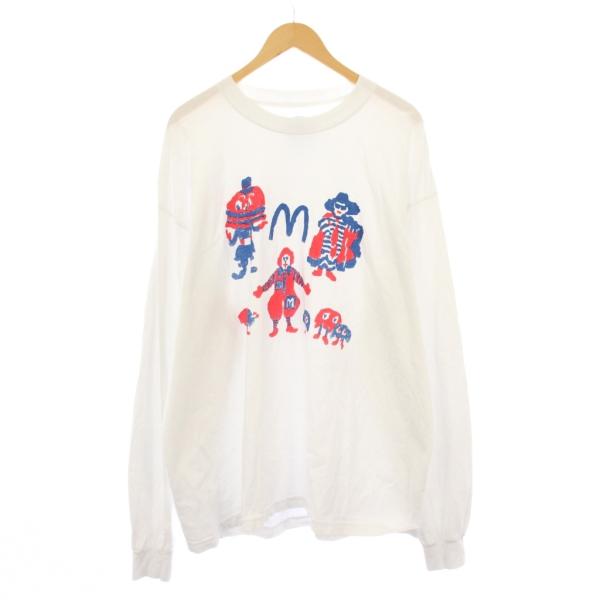 ラセットバーバンク Russet Burbank Old Tシャツ カットソー ロンT 長袖 プリント XXL 白 /KH メンズ【表記サイズ】XXL【実寸サイズ】肩幅：64cm　身幅：65cm　着丈：74cm　袖丈：67cm　　【素材】ケ...