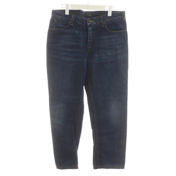 フェンディ FENDI ズッカ柄 デニムパンツ ジーンズ ジーパン Gパン 34 青 ブルー /AN58 メンズ【ブランド】フェンディ FENDI【表記サイズ】34【実寸サイズ】ウエスト：約82cm　もも幅：約28cm　裾幅：約21cm　股...