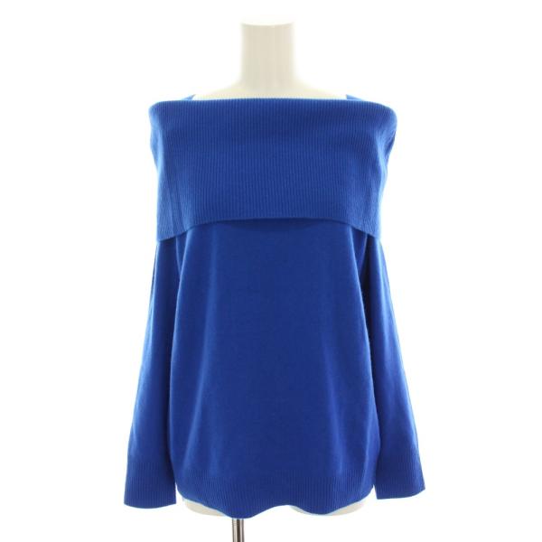 レイシーラディアント RACY RADIANT ニット セーター オフショルダー オフショル 長袖 カシミヤ混 M 青 ブルー 11208-01370 レディース【表記サイズ】Mバスト 79〜87清朝 154〜162【実寸サイズ】身幅：約4...