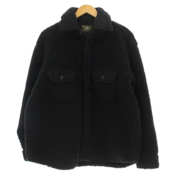 ジョンソンウーレンミルズ Johnson Woolen Mills CPOジャケット ボア ジャケット フリース M 黒 ブラック【ブランド】ジョンソンウーレンミルズ Johnson Woolen Mills【表記サイズ】M【実寸サイズ】肩...