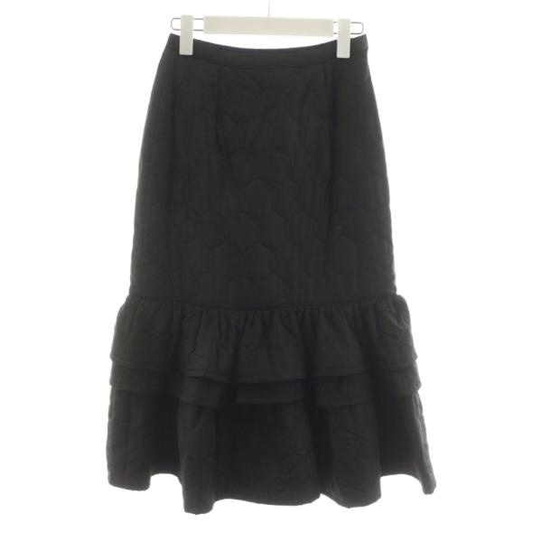 アドニシス Adonisis SAISON ティアードスカート フレアスカート ロング 36 黒 ブラック S23413 /AN72 レディース【ブランド】アドニシス Adonisis【表記サイズ】36【実寸サイズ】ウエスト：約56cm　ヒ...