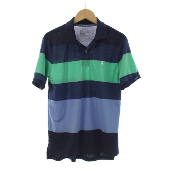 ポロ ラルフローレン POLO RALPH LAUREN 子ども服（男の子用） 150 ネイビー 緑 半袖 ボーダー柄 ロゴ刺繍 /JP キッズ【ブランド】ポロ ラルフローレン POLO RALPH LAUREN【表記サイズ】150【実寸サ...