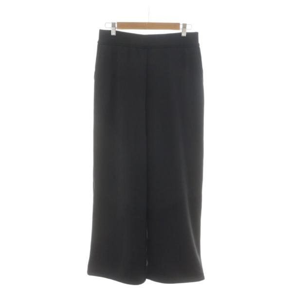 ププラ PUPULA イージーパンツ ウエストゴム ワイド 40 黒 ブラック 裏起毛 /RR レディース【ブランド】ププラ PUPULA【表記サイズ】40【実寸サイズ】ウエスト：68cm　もも幅：26cm　裾幅：28cm　股上：30cm　...