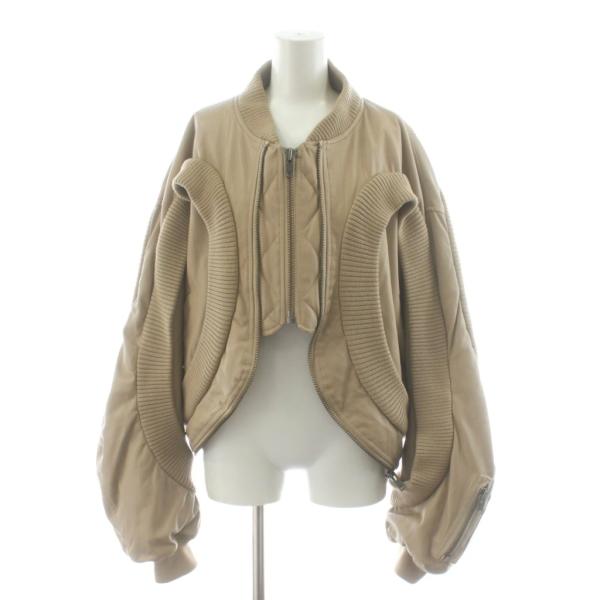 サイクル Cycle by myob MA-1 ブルゾン ジャケット F ベージュ 21AW-JK02 /AN23 レディース【ブランド】サイクル Cycle【表記サイズ】F【実寸サイズ】身幅：約68cm　着丈：約60cm　ゆき丈：約96c...