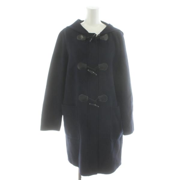 マックスマーラステュディオ Max Mara Studio ダッフルコート ミドル丈 ウール シルク混 絹 カシミヤ混 アウター 42 紺 ネイビー /AN35【ブランド】マックスマーラステュディオ Max Mara Studio【表記サイ...