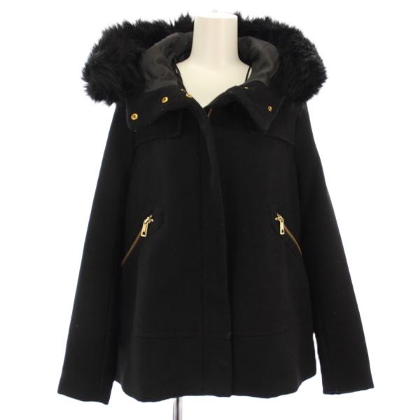ザラ ベーシック ZARA BASIC OUTERWEAR ショートコート フェイクファー アウター XS ブラック 8073224800 /TK レディース【ブランド】ザラ ベーシック ZARA BASIC【表記サイズ】XS【実寸サイズ】...
