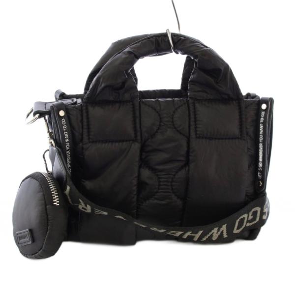 ヌエール nouer  キルティングナイロン2WAYショルダーバッグ ハンドバッグ 黒 ブラック /TK レディース【ブランド】ヌエール nouer 【実寸サイズ】持ち手の長さ：21cm　ヨコ：21cm　タテ：17cm　マチ：8cm　ショル...